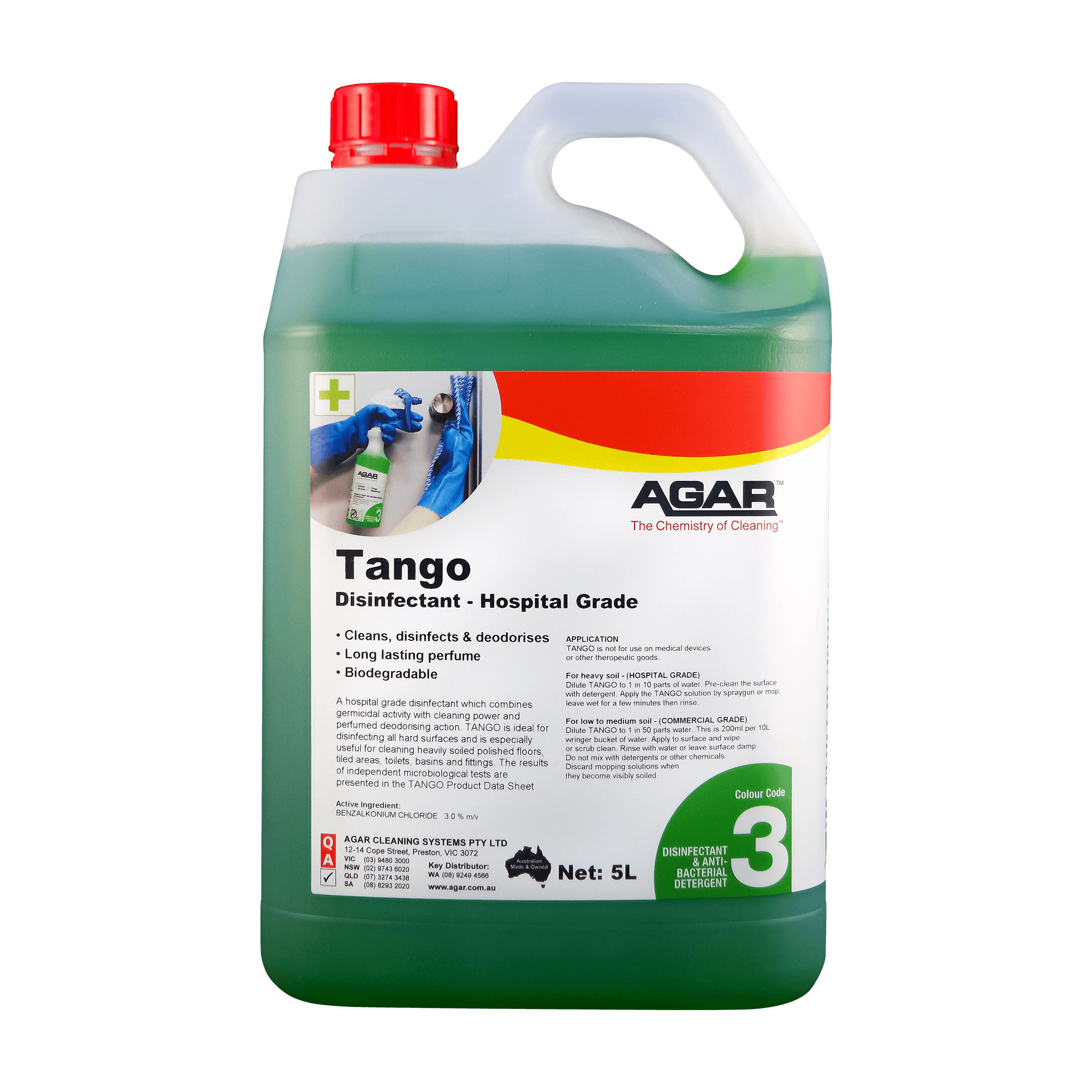Disinfectant Hospital Grade Tango Code 3 5L – TCE Solutions