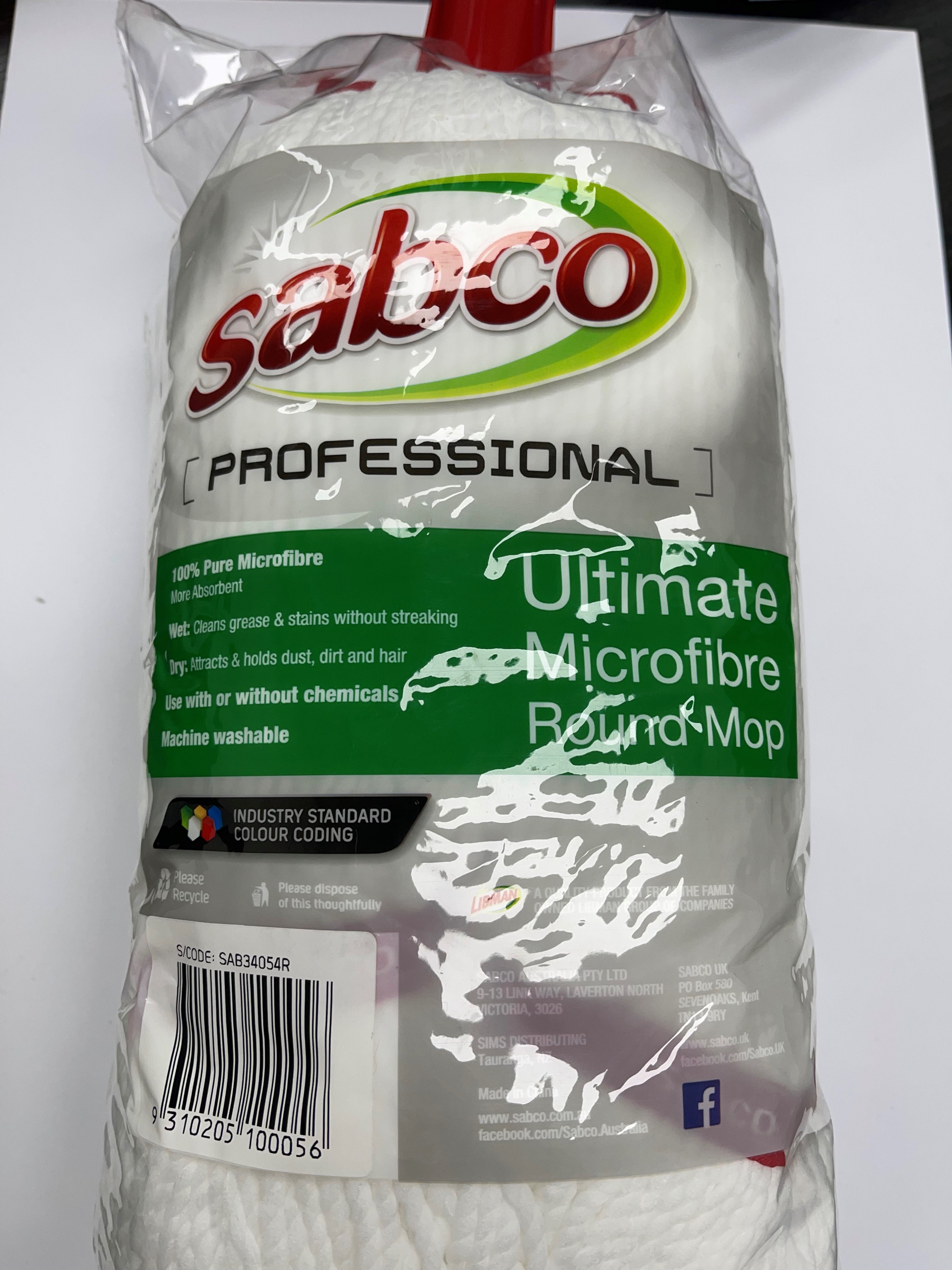 350G Microfibre Round Mop Head - Red – TCE Solutions