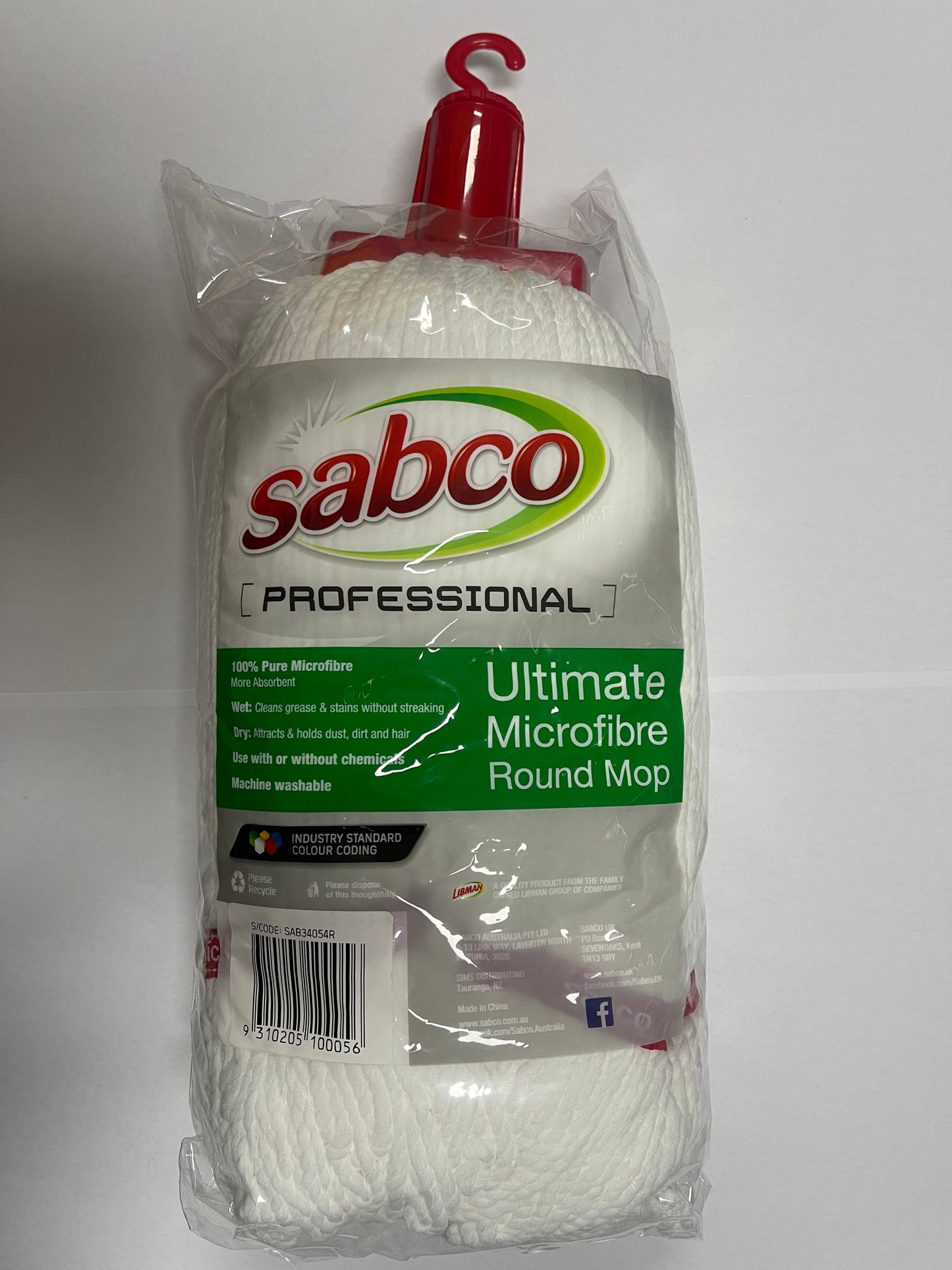 350G Microfibre Round Mop Head - Red – TCE Solutions