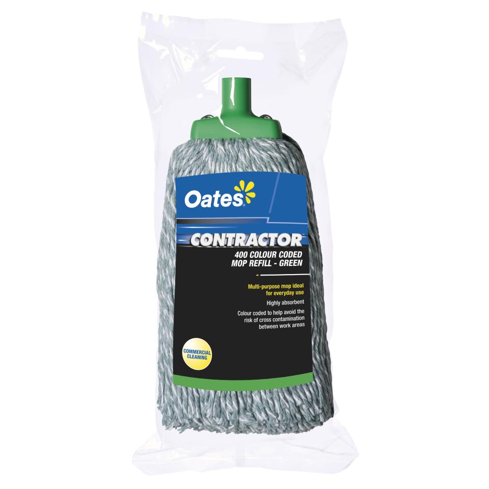 Oates Contractor Commercial Mop Head Green – TCE Solutions